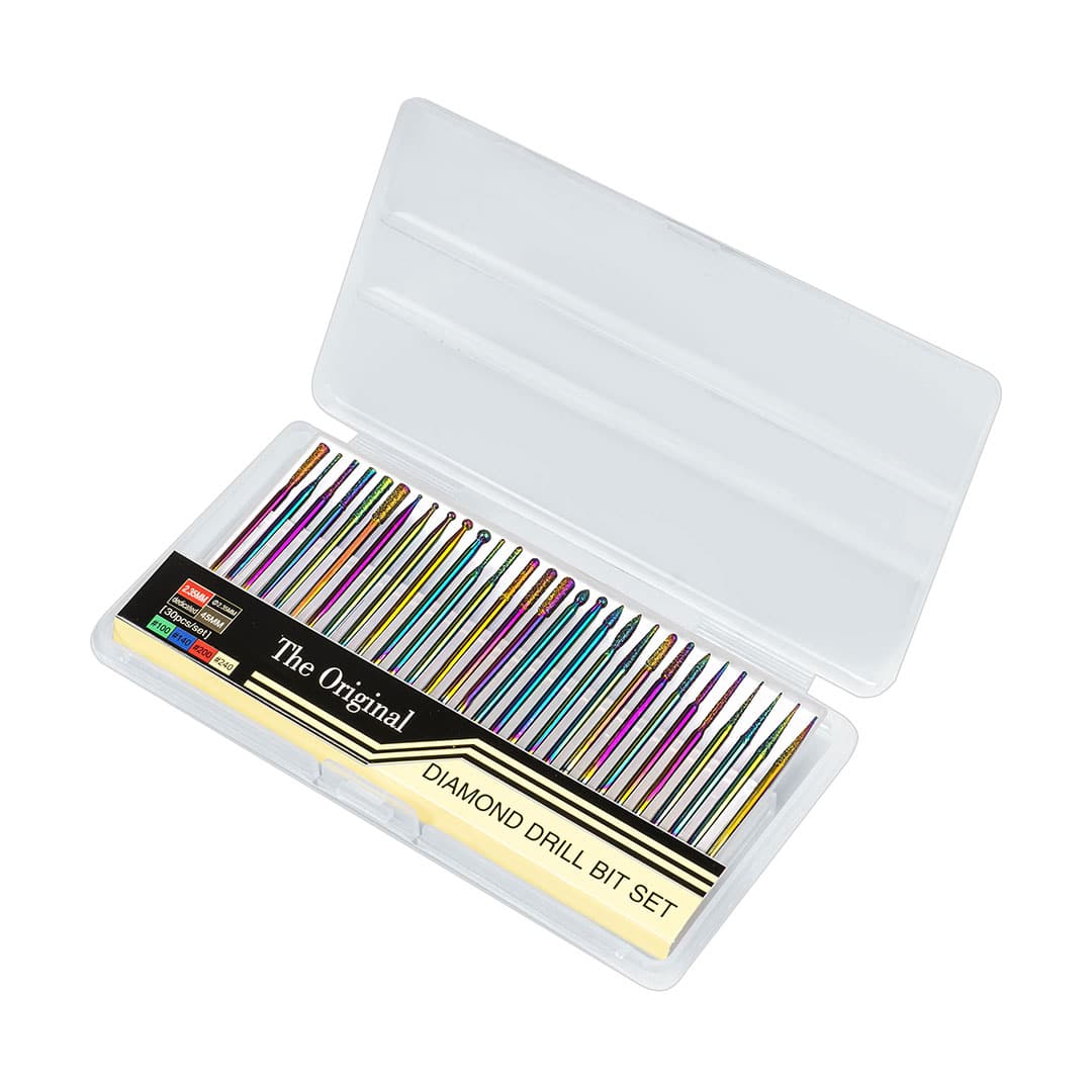 Dimanta frēzes uzgaļu komplekts 30 gab. Varavīksne